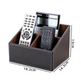 KINGFOM Remote Control Holder, Leather Remote Holder Remote Caddy Remote Storage Box Remote ...