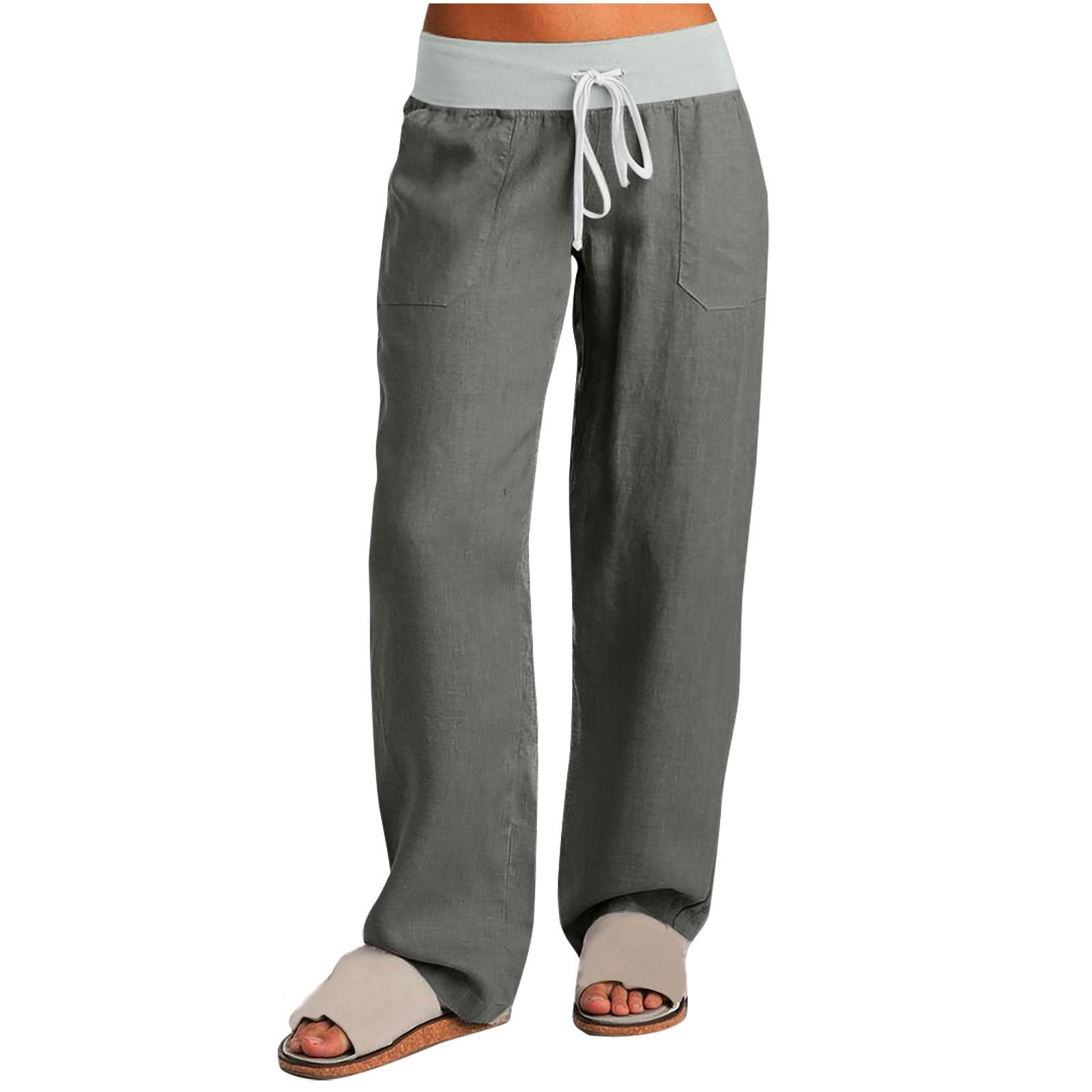 Click here for Timegard Pants For Women Low Waisted Drawstring Ci... prices