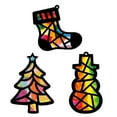 VHALE Suncatchers Craft, Stained Glass Effect Paper Sun Catcher Kit ...