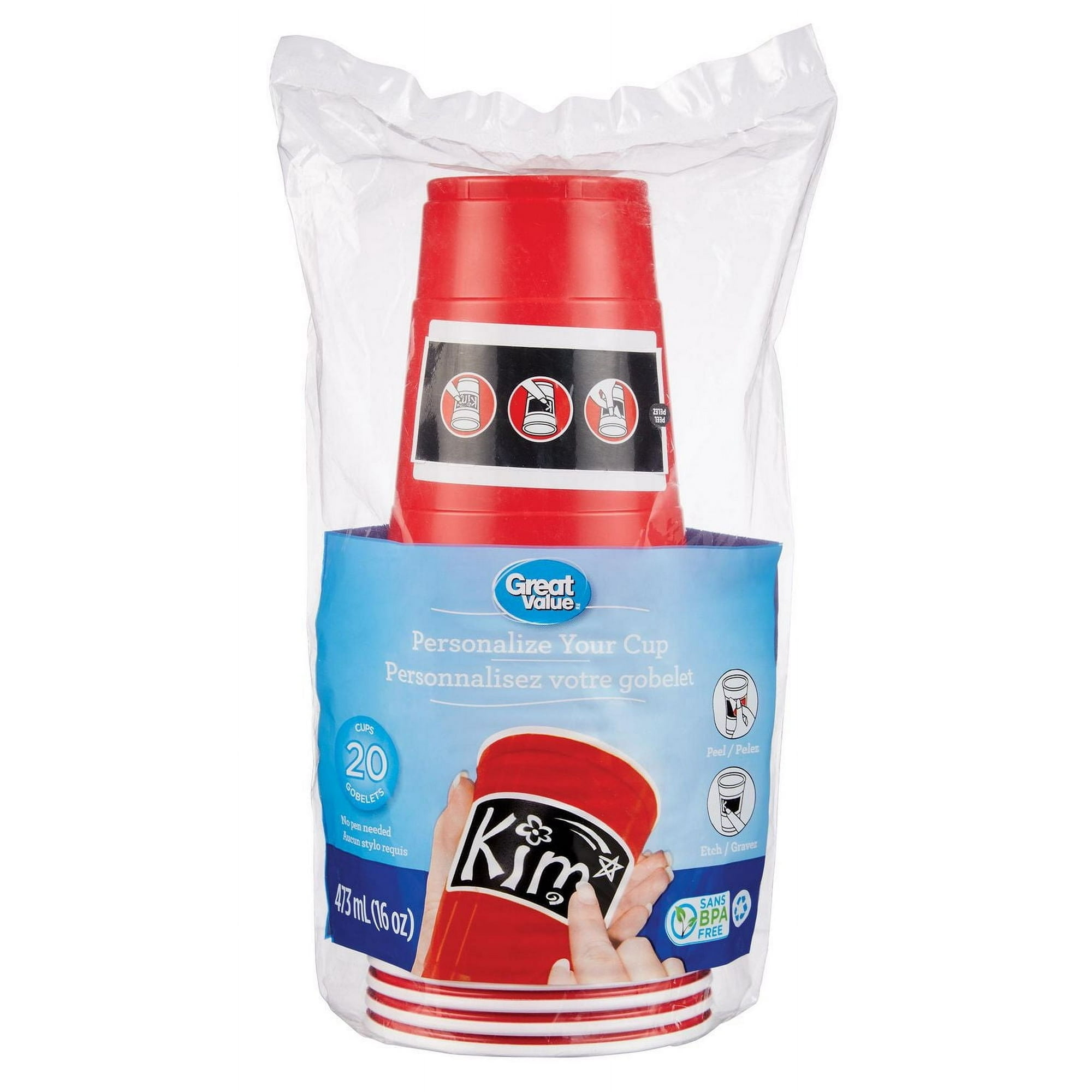 Click here for Great Value Personalize Your Cup Disposable Cups prices