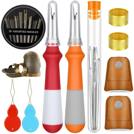 50 Pieces Sewing Tools Kit Includes 6 Sewing Thimble Finger Protector ...