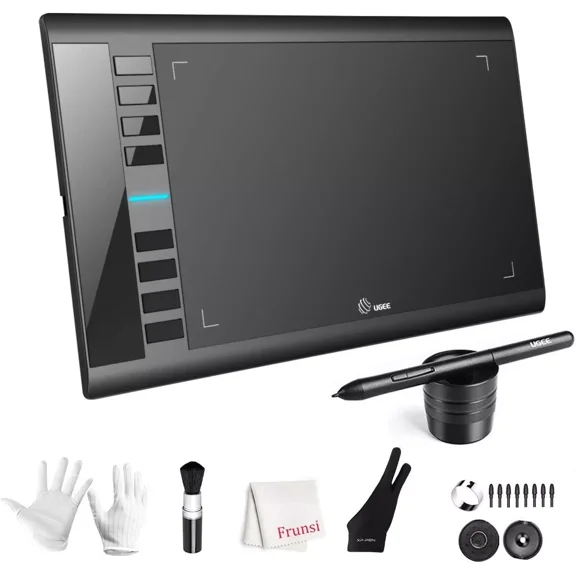 UGEE M708 10" x 6" Graphics Drawing Tablet, 8192 Pressure Sensitivity ...