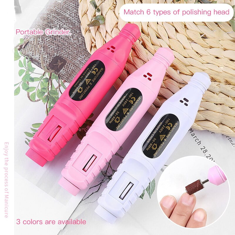 New Upgraded Nail Tool Nail Pen Sander USB Cable Portable Nail Polish ...