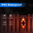 CATPAN Solar Strobe Warning Light Outdoor, Bright Solar Safety Flashing ...