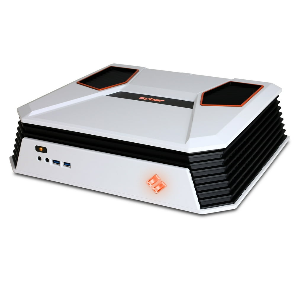CYBERPOWERPC Syber SCCW100 White Mini ITX Gaming Case - Walmart.com ...