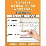 Cursive Handwriting Workbook For Kids: back to school (Paperback ...