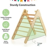OLAKIDS Preschool Wooden Equipment Playsets, 2 in 1 Montessori Climbing ...