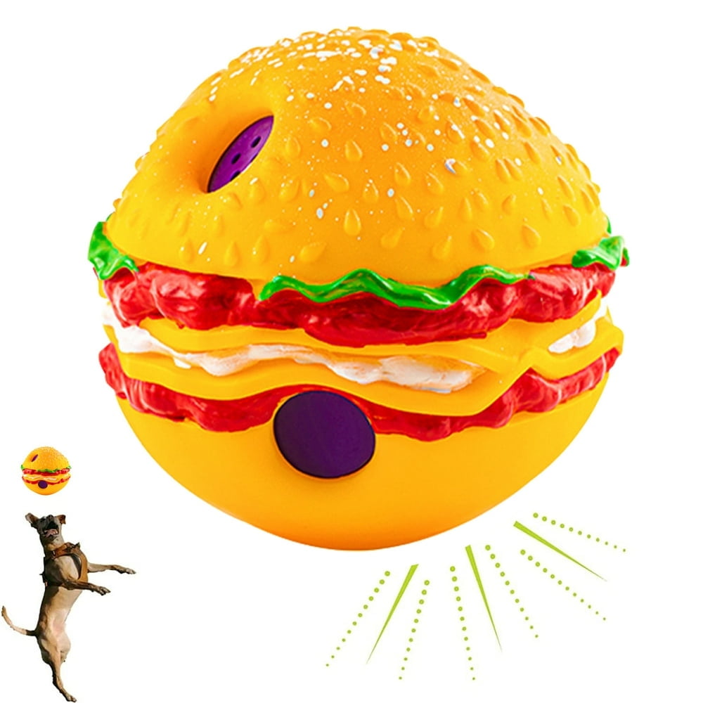 Click here for Chuank 10cm Pet Dog Hamburger Ball Toys Wobble Gig... prices