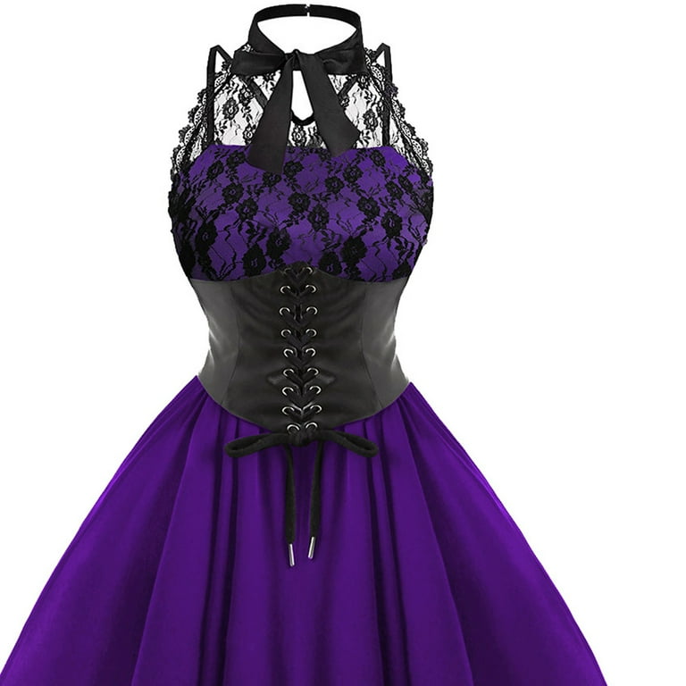 Purple Gothic Prom Dresses