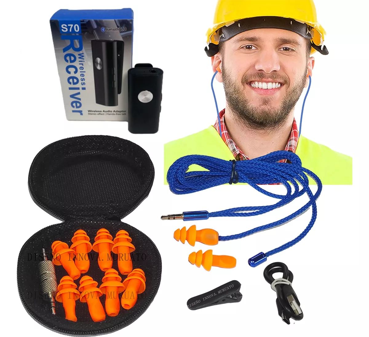 Tapones Auditivos,audífonos Trabajo Adaptador Bluetooth | Bodega Aurrera en línea
