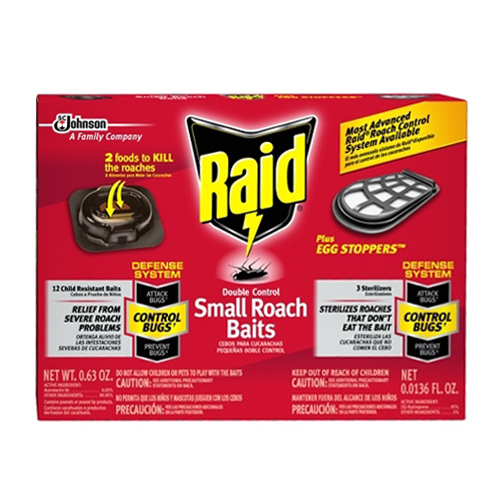 Raid Double Control Small Roach Baits Plus Egg Stoppers - 15 Baits ...