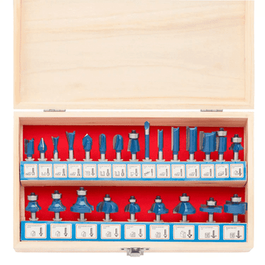 35 Piece Tungsten Carbide Router Bit Set for Woodworking, Carpentry and ...