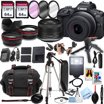 Canon EOS R100 Mirrorless Camera, 18-45mm Lens, 64GB, Macro, 2X Len ...