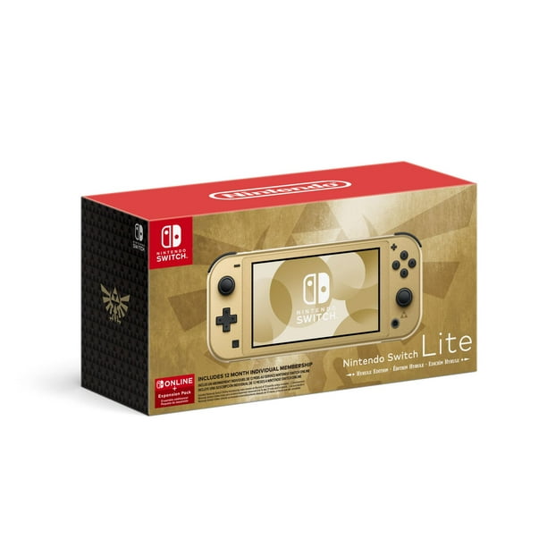 Nintendo Switch Lite Hyrule Edition with Bonus Nintendo Switch Online Expansion Pack Walmart