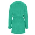 ameIAEA Fuzzy Robe for Women Warm Fleece Bathrobe Soft Belted Nightgown ...