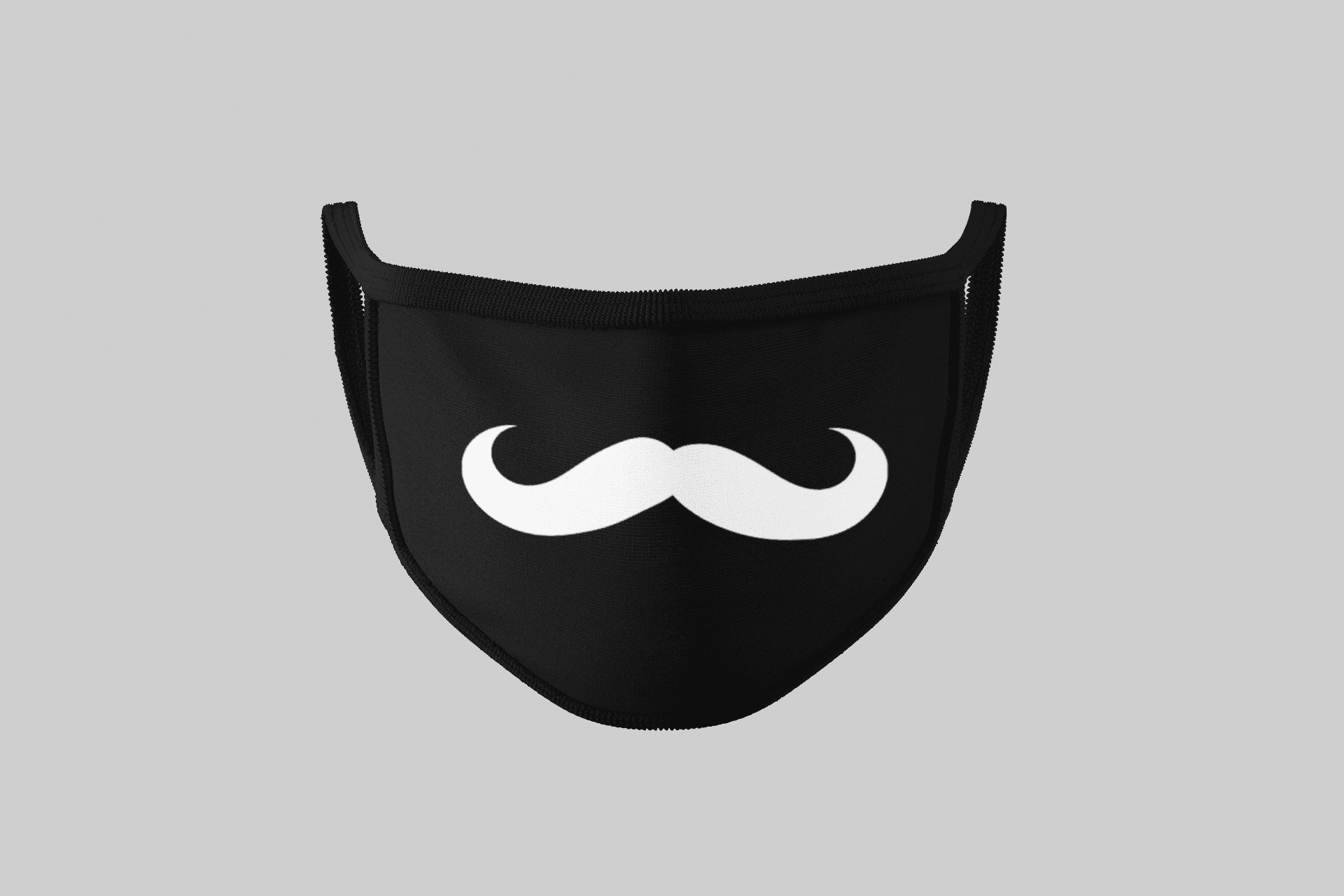 White Mask With Mustache