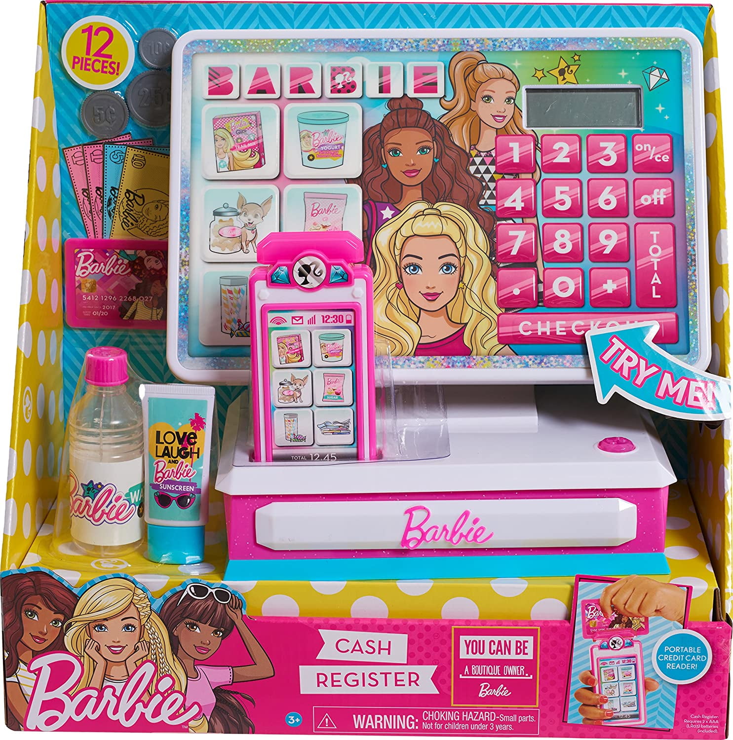 Mega Caja Registradora Barbie Con Sonidos Barbie Mega Caja Registradora ...