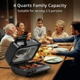 Indoor Grill and Air Fryer Combo, 7-Function Smokeless Electric Grill ...