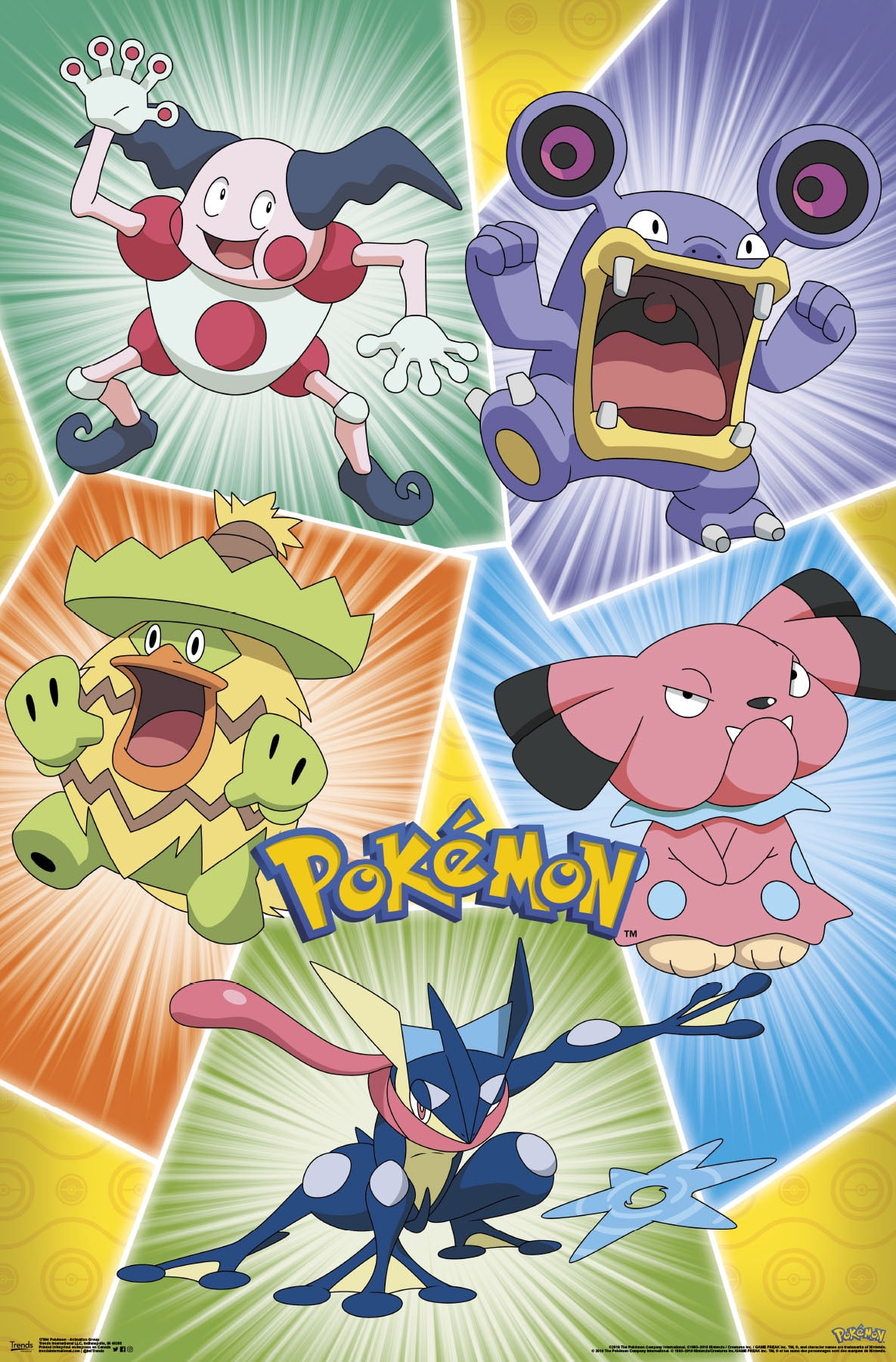 Pokémon - Animation Group Wall Poster, 22.375" x 34" - Walmart.com