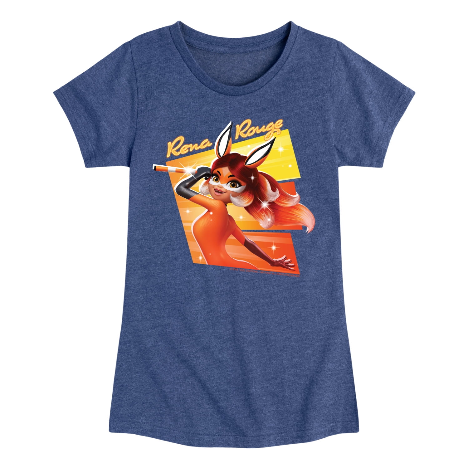 Miraculous Lady Bug and Cat Noir - Rena Rouge - Toddler And Youth Girls Short Sleeve Graphic T ...