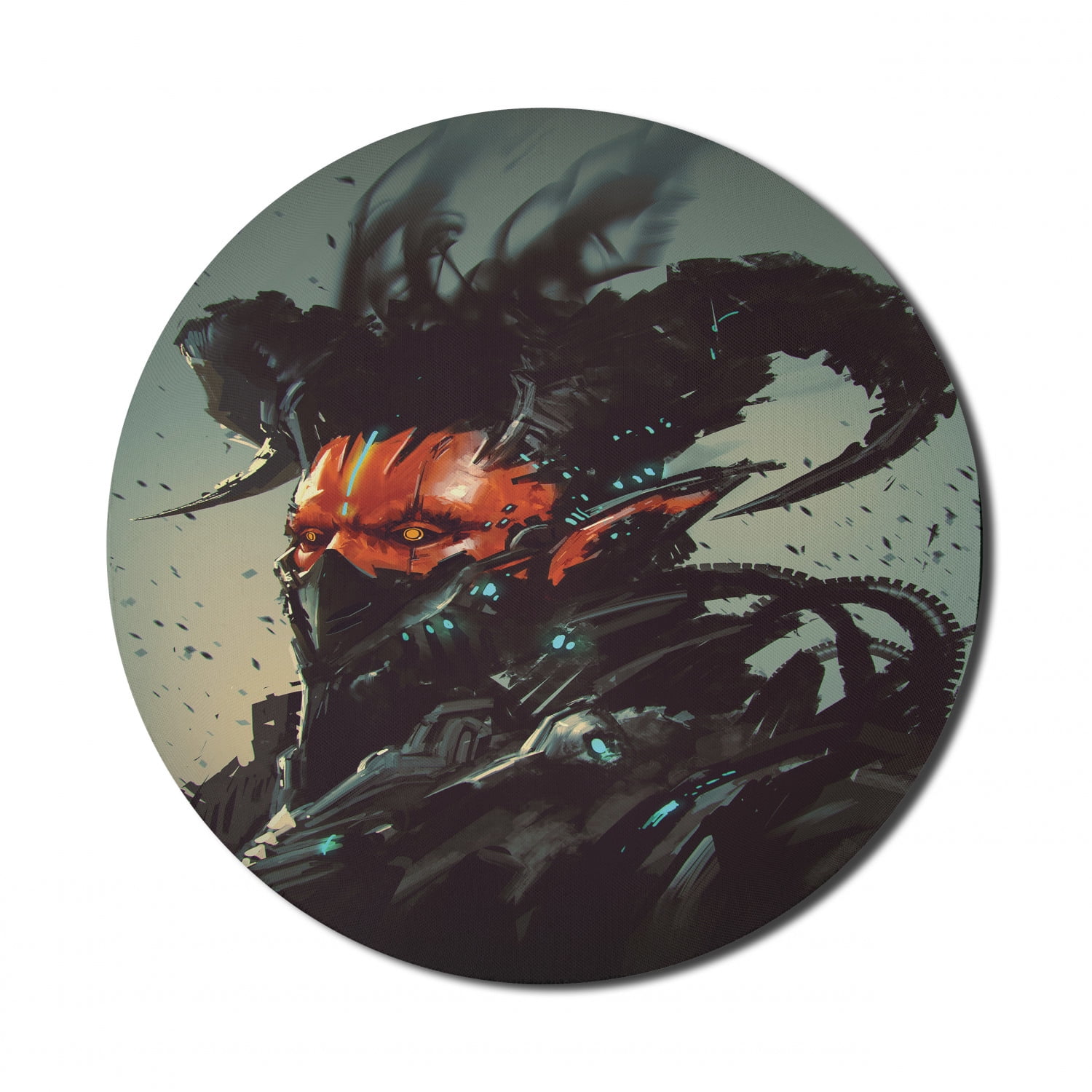 Fantasy Mouse Pad for Computers, Unusual Sinister Robotic Demon ...