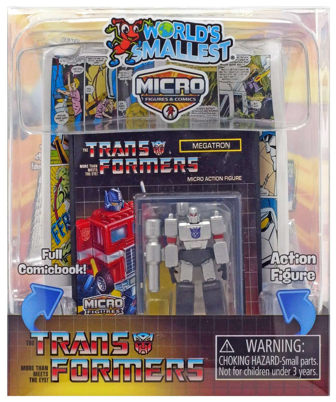 World's Smallest Transformers Megatron Micro Figure & Comic - Walmart.com