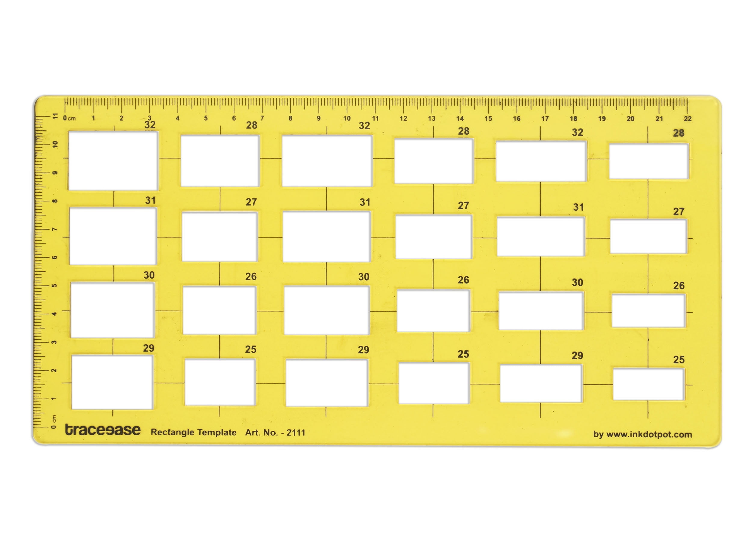 Traceease Geometric Drafting Rectangle Template Drawing Stencil ...
