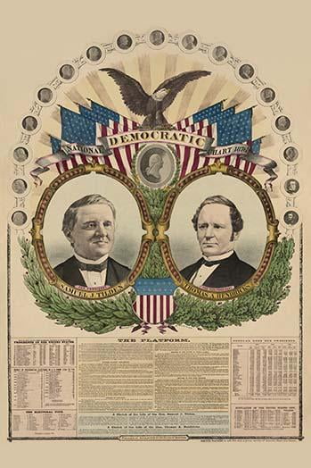 National Democratic chart, 1876--For president, Samuel J. Tilden, for ...