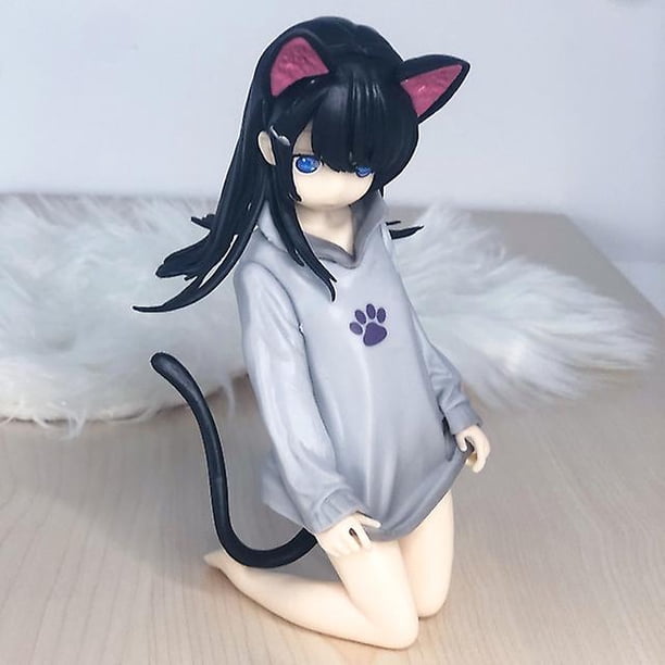 Ochi Lipka Kneeling Cat-eared Girl Xu Zhi Ripuka Gray Box Hand-made ...
