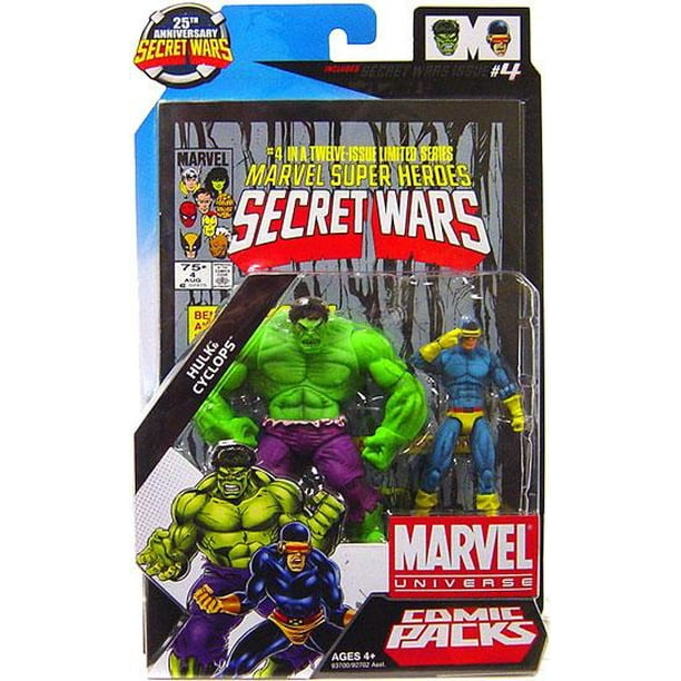 Marvel Universe Comicpack Cyclops & Hulk 3.75" Figure 2 Pack - Walmart.com