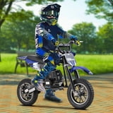 HOVER HEART Gas Mini Dirt Bike for Kids, 50cc 2-Stroke Engine, 8+ Years, Blue - Walmart.com