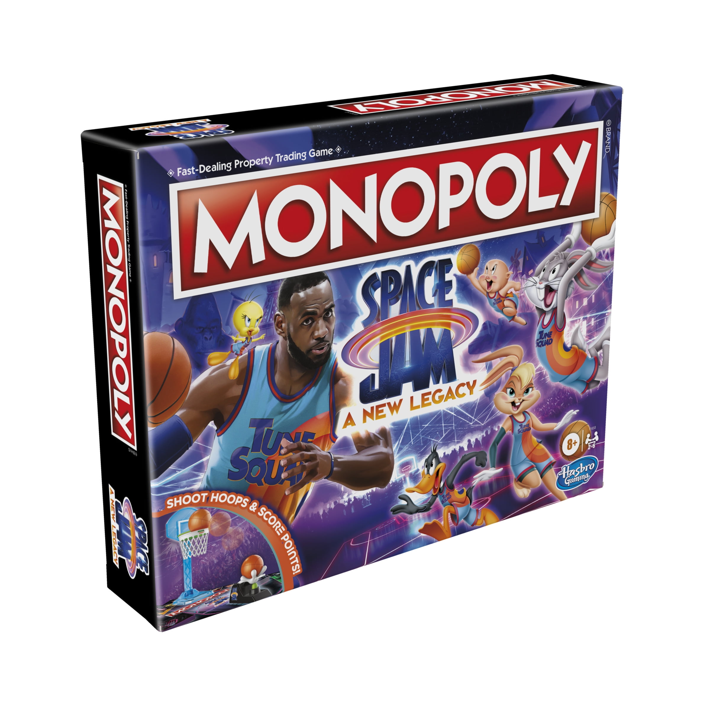 Buy Monopoly: Space Jam: A New Legacy Edition Family Board Game, LeBron ...