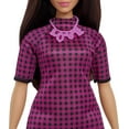 Barbie Fashionistas Doll #188 in Checkered Dress with Curvy Shape ...