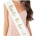 Nightlife Supplies USA Bride to Be Sash, White with Gold Foil, Bridal ...