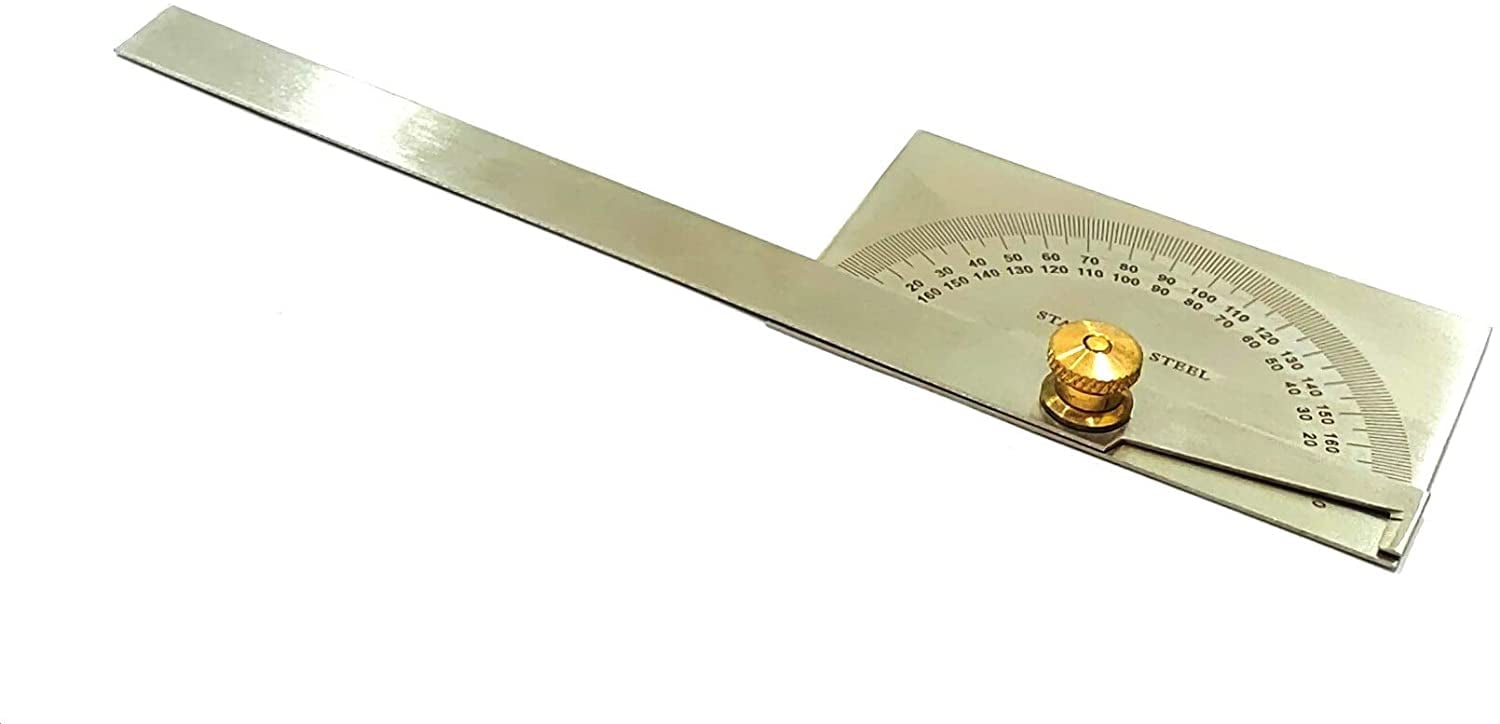 Assorts Stainless Steel Protractor 0-180 degrees (Square Head ...