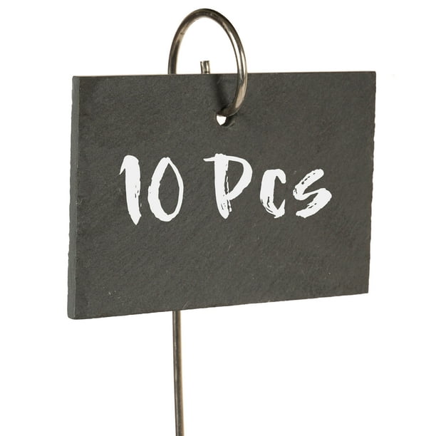 Darling Souvenir 10 Pcs Garden Sign Reusable Labels Natural Slate ...