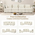 97.7" Convertible Modular Sofa Couch,Free Combination 4 Seater Sofa ...