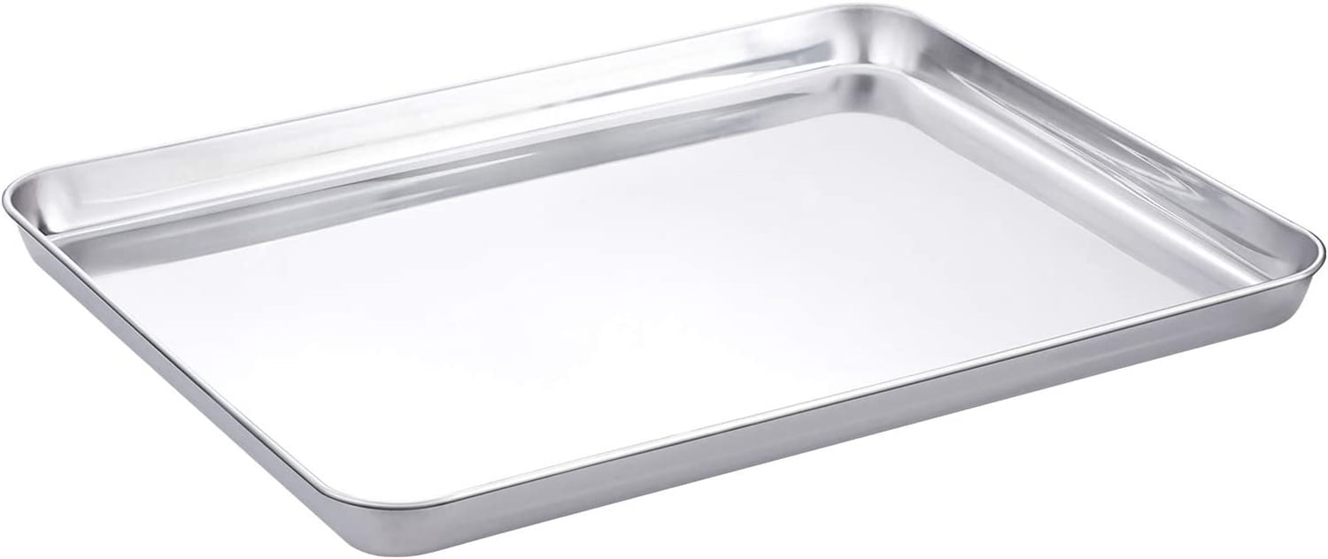 Casewin Stainless Steel Cake Bake Pan,Compact Toaster Oven Pan Tray ...