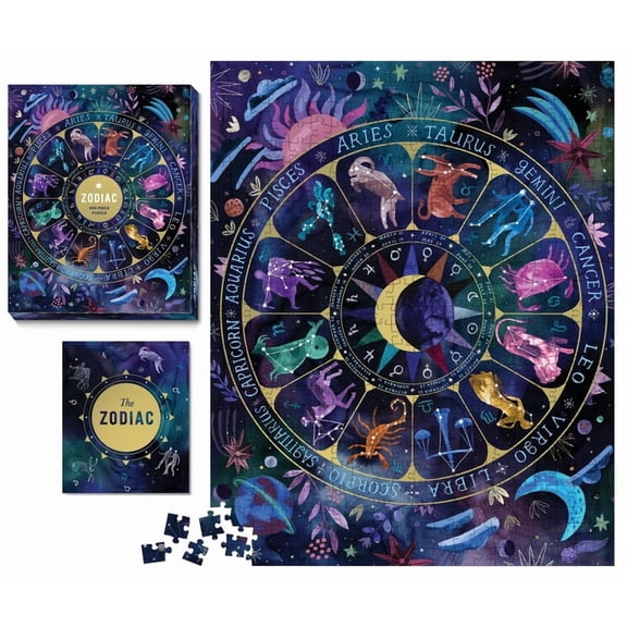 Zodiac Horoscope 500 Piece Round Jigsaw Puzzle - Walmart.com