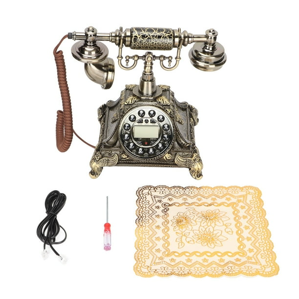 Old Fashioned Landline,Vintage Telephone Push Button Home Fixed Phone ...