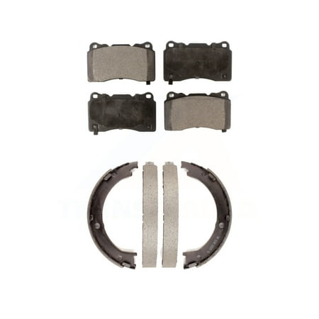 Transit Auto - Front Rear Ceramic Brake Pads And Parking Shoes Kit For ...