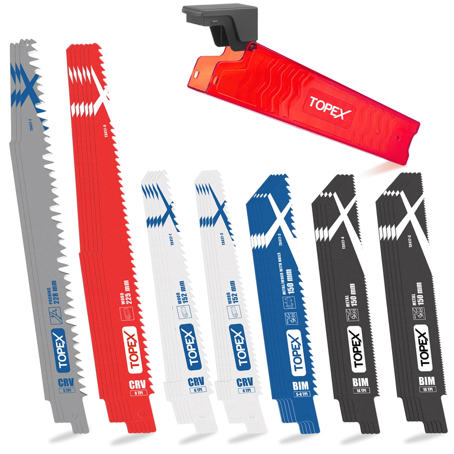 Click here for Topex Hardware Topex 34 Piece Reciprocating Saw Bl... prices