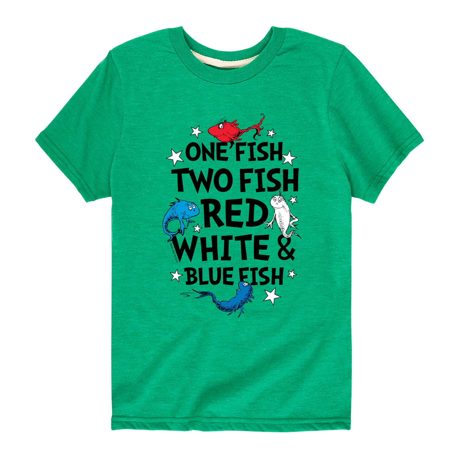 Dr. Seuss - Red, White and Blue Fish - Toddler And Youth Short Sleeve ...
