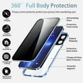Double-Sided Magnetic Phone Case with Electroplated Glass, Full Body ...