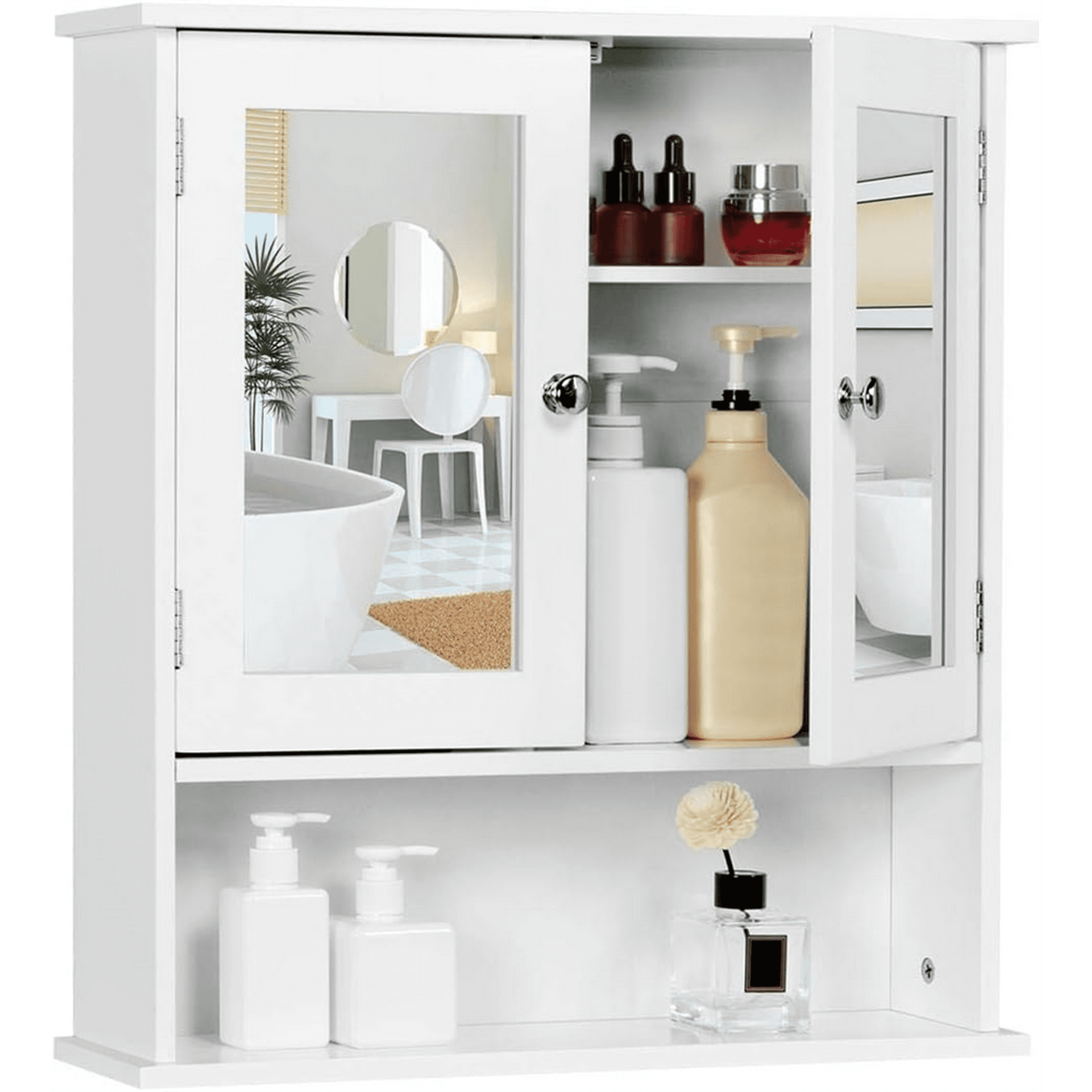 Click here for Fullfurnique Wooden Living Room Wall Cabinet With... prices