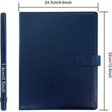 GraduationMall Magnetic Padfolio Folder, PU Leather, A4 Size ...