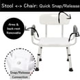 URBY Plus Size Extra Wide Shower Chair for Elderly and Disabled, 150kg ...