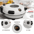 Virtu Electric Pizza Oven & Pizza Maker Machine, 12 Inch Pizza cooker ...