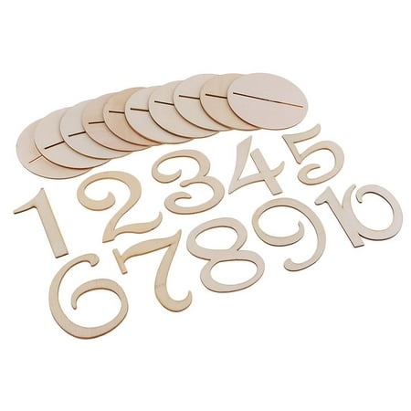 Wooden table number numbers wooden numbers DIY ions | Walmart Canada