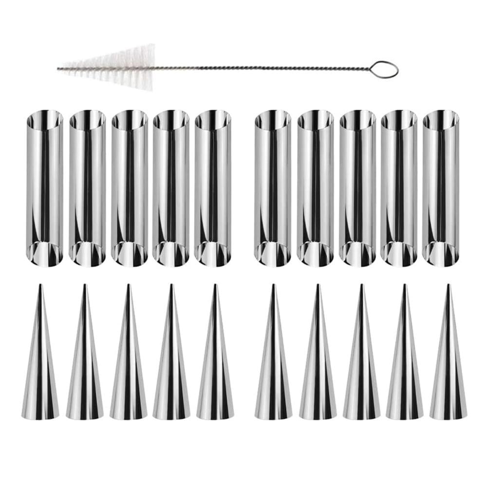 Cream Horn Molds|Cream Roll Mold Set|Stainless Steel Baking Cones ...